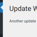 Error when updating WP: Another update is currently in progress